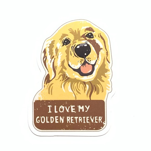 Accessories | Golden Retriever Vinyl Sticker | Poshmark